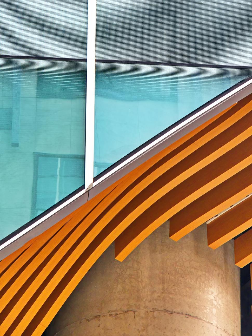 Free Stock Photo of Modern abstract architectural design with glass and ...