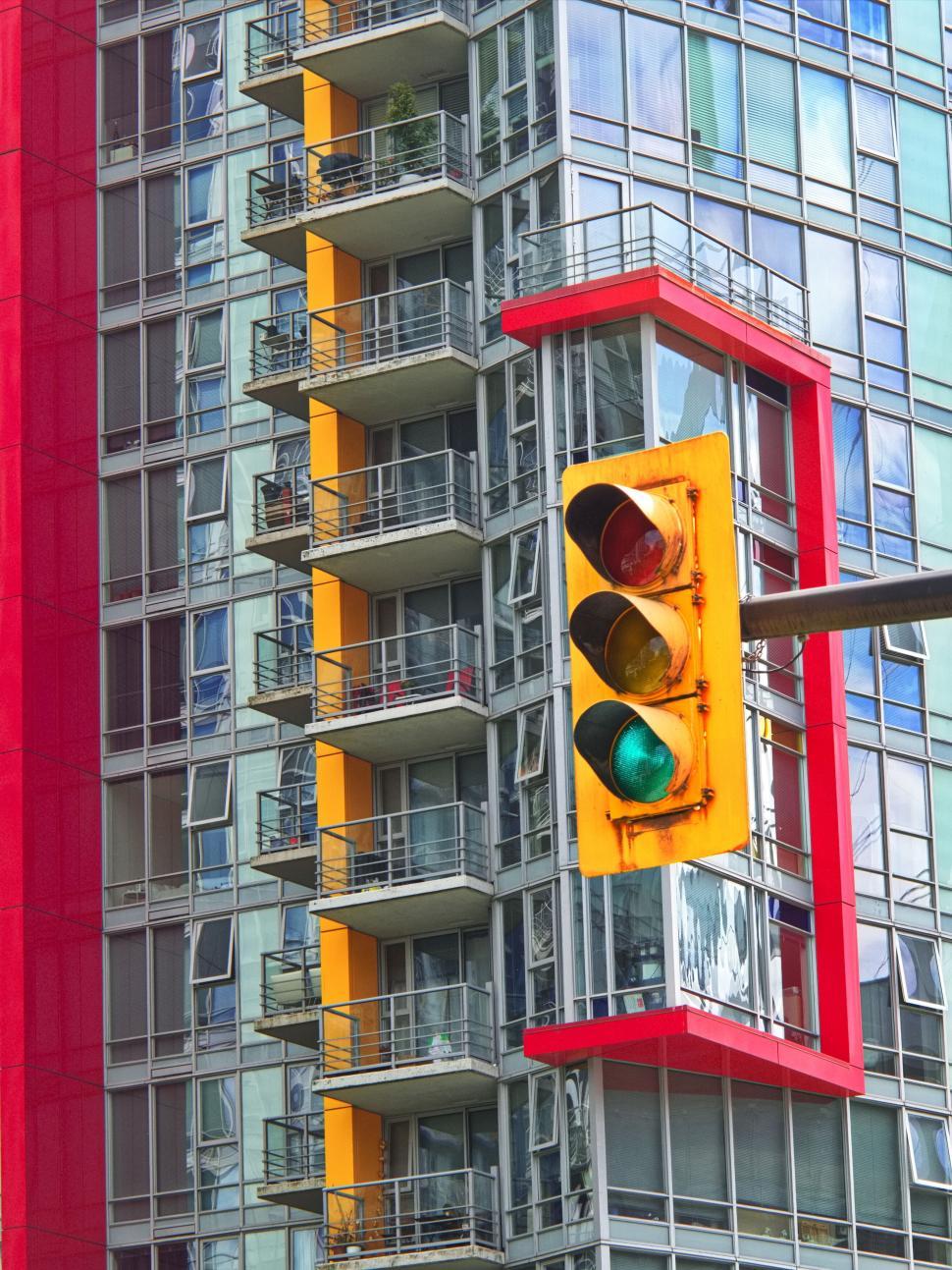 Free Stock Photo of Vibrant urban building with multi-colored sections ...