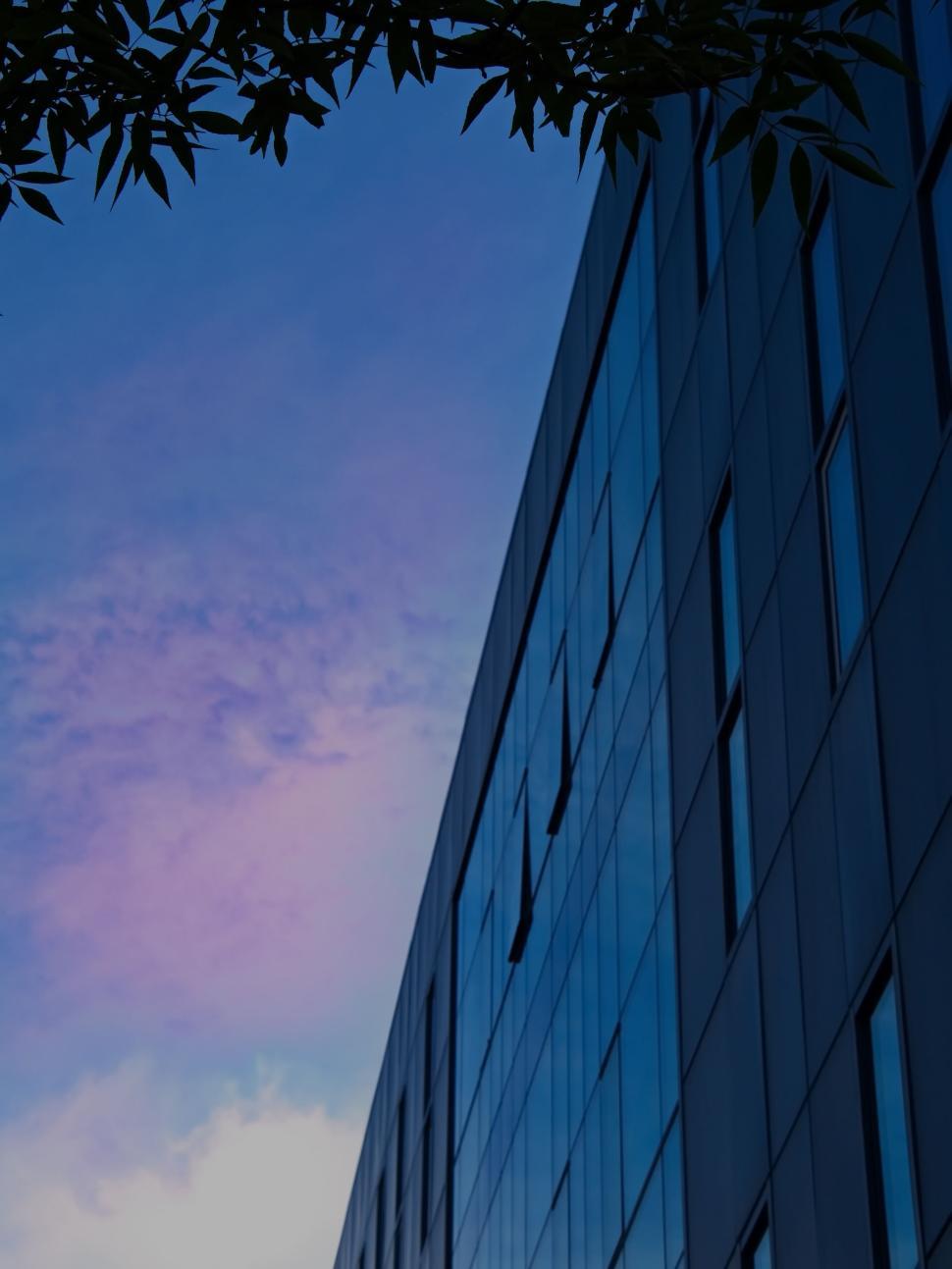 Free Stock Photo of Modern building with a pastel evening sky backdrop ...