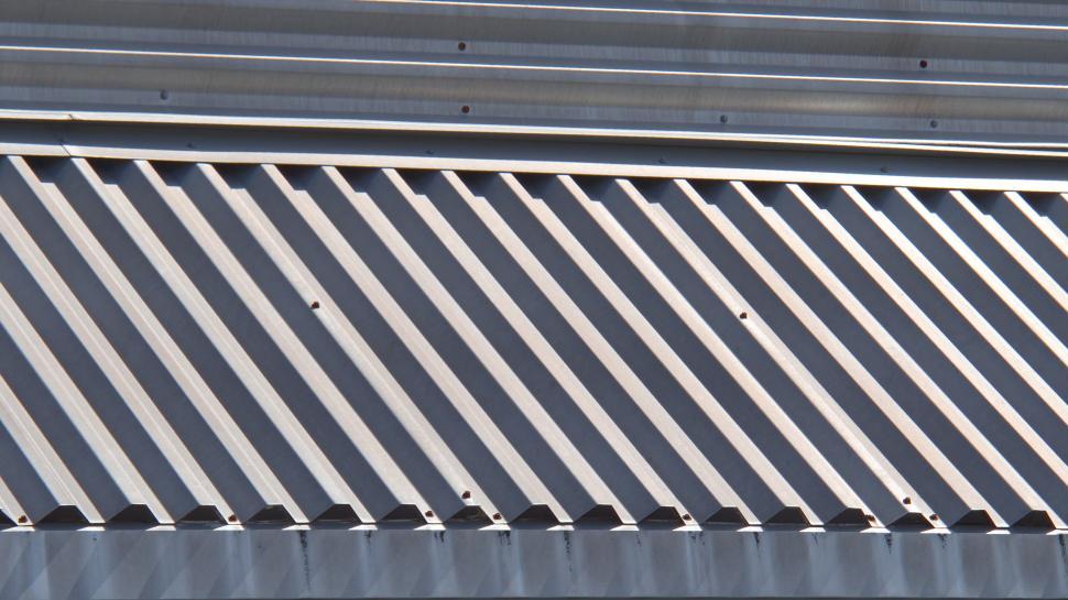 Free Stock Photo of Close-up of corrugated metal surface with linear ...
