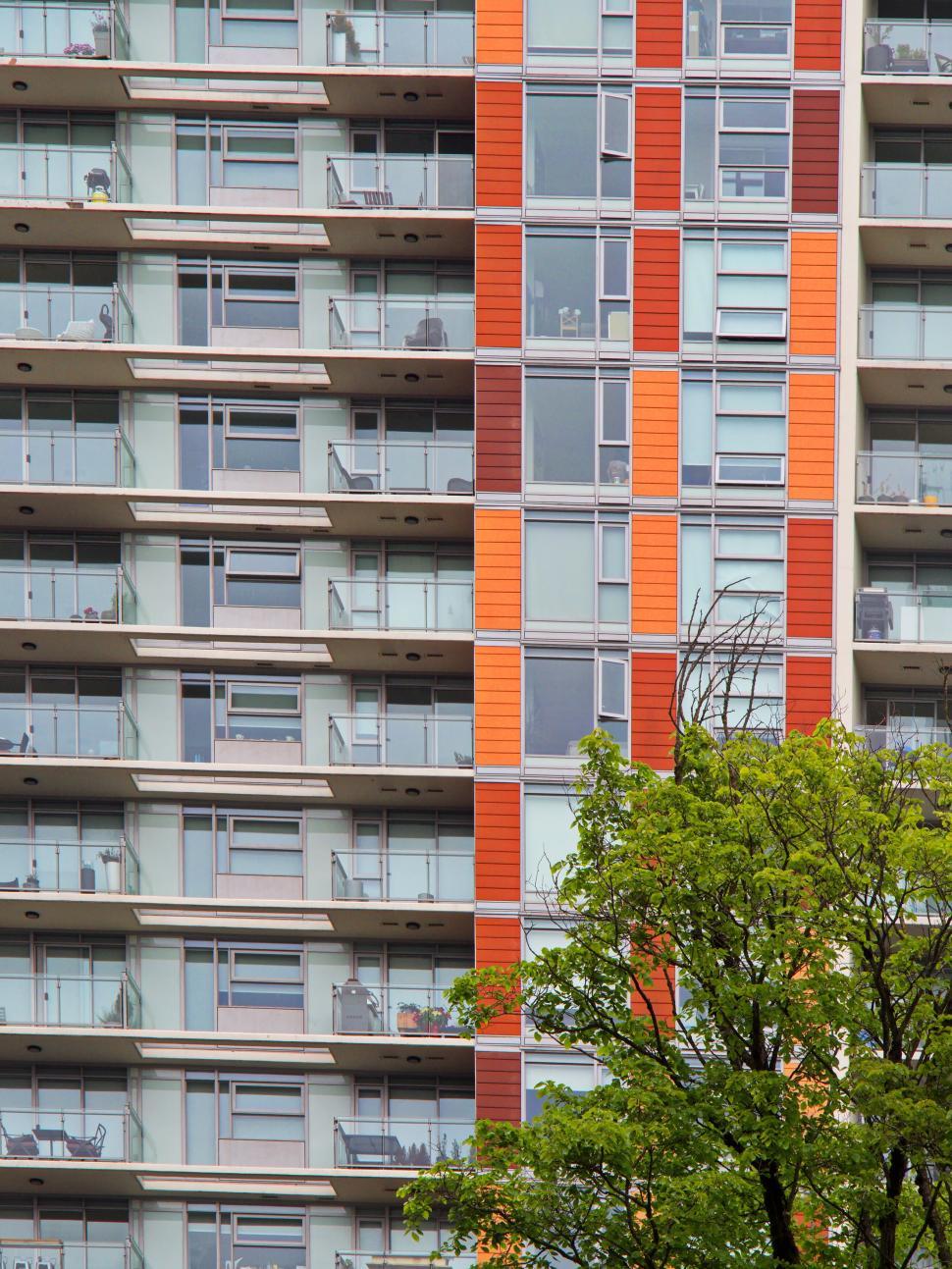 Free Stock Photo of High-rise building with colorful facade and ...