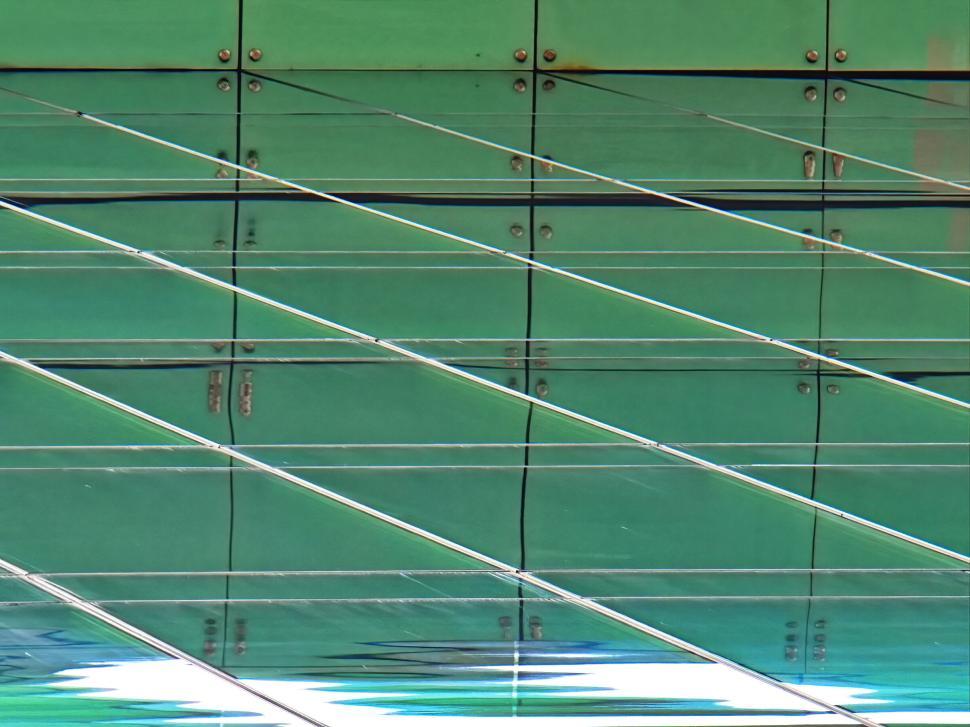 Free Stock Photo of Green glass surface with intersecting lines ...