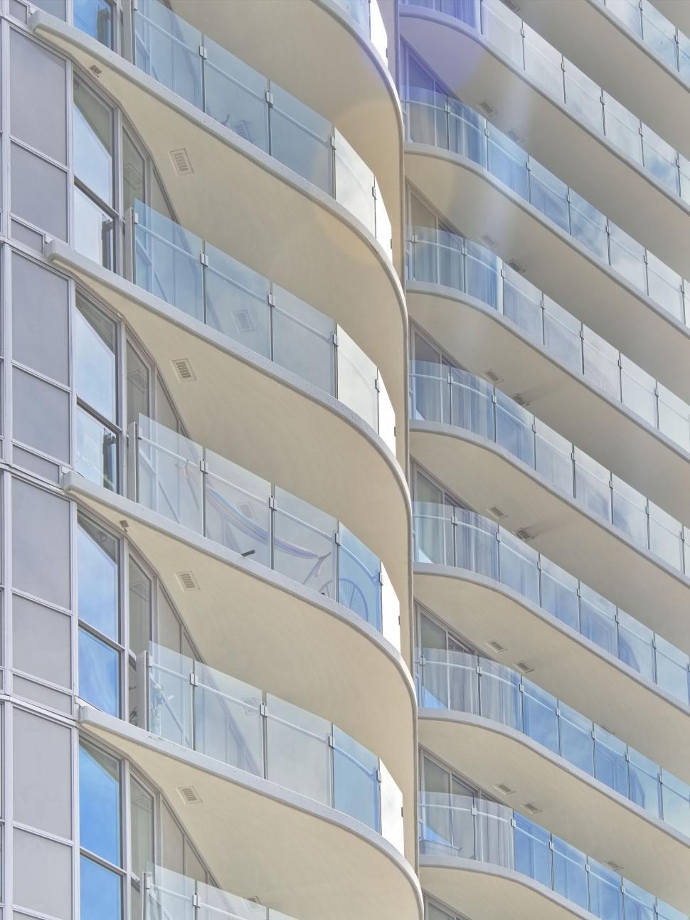 Free Stock Photo of Curved balconies on a modern high-rise | Download ...