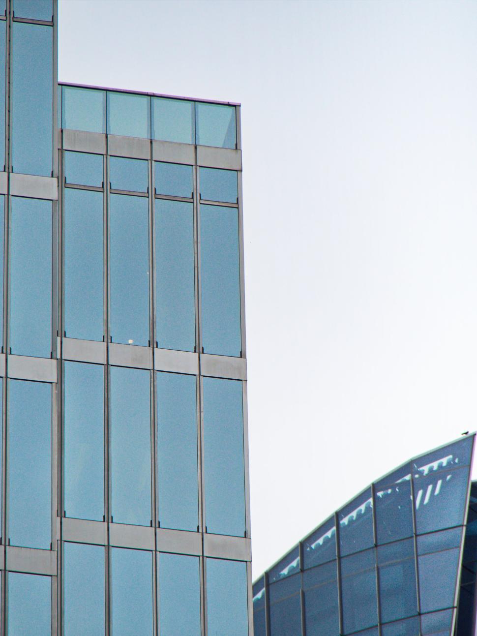 Free Stock Photo of Tall modern building with clear reflective windows ...