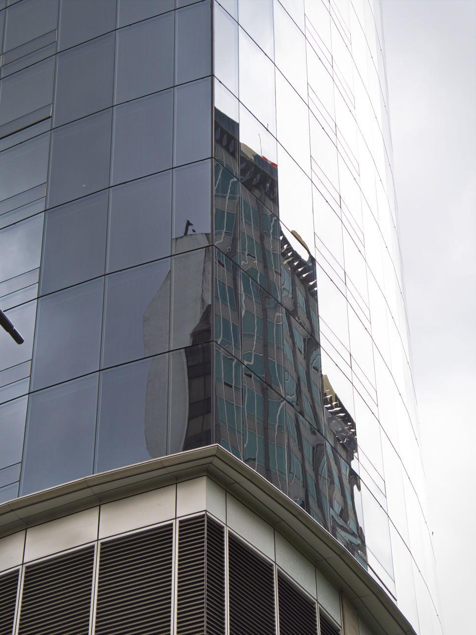 Free Stock Photo of Colorful modern building with rectangular glass ...