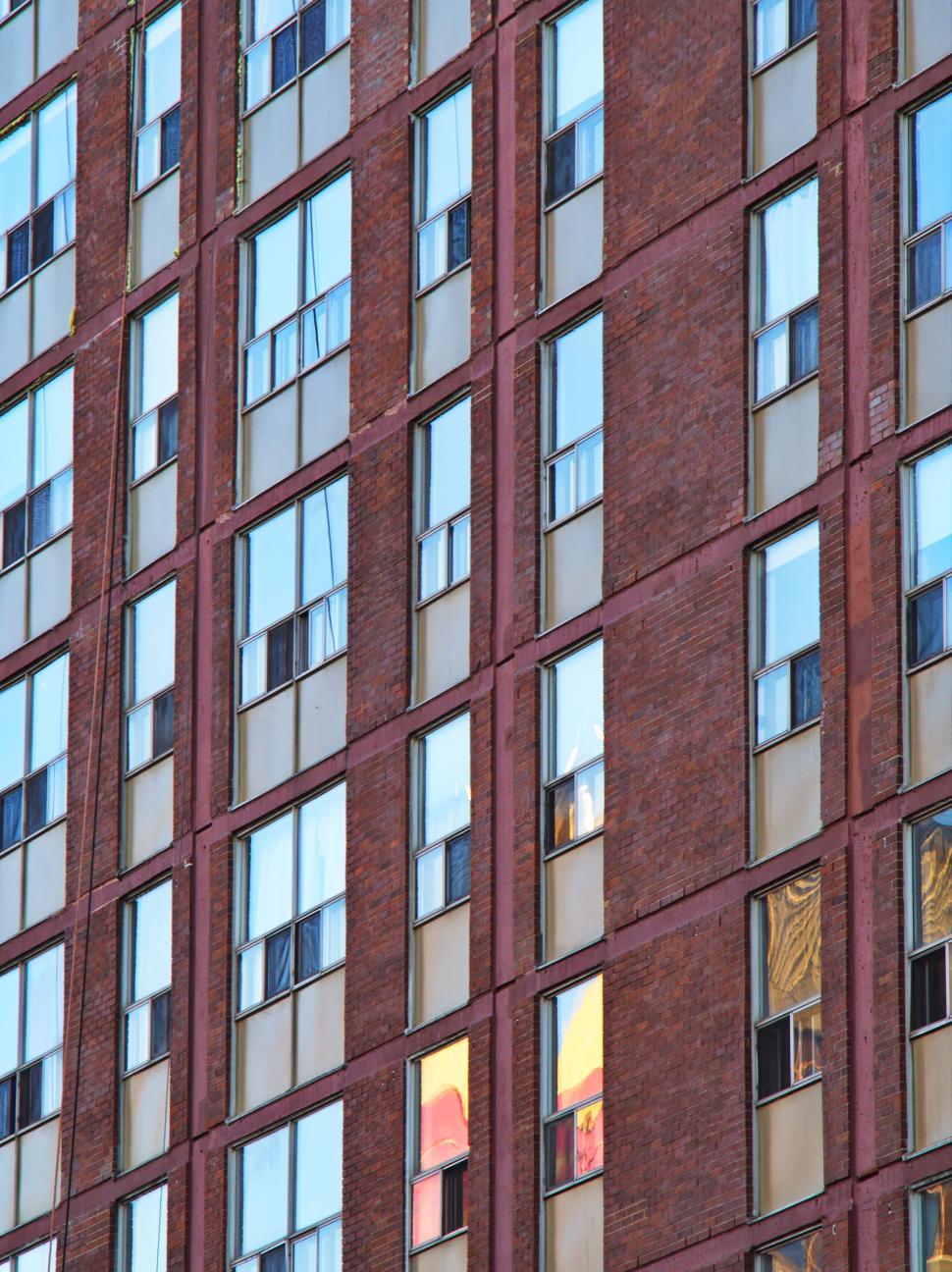 Free Stock Photo of Brick apartment building with multiple windows ...