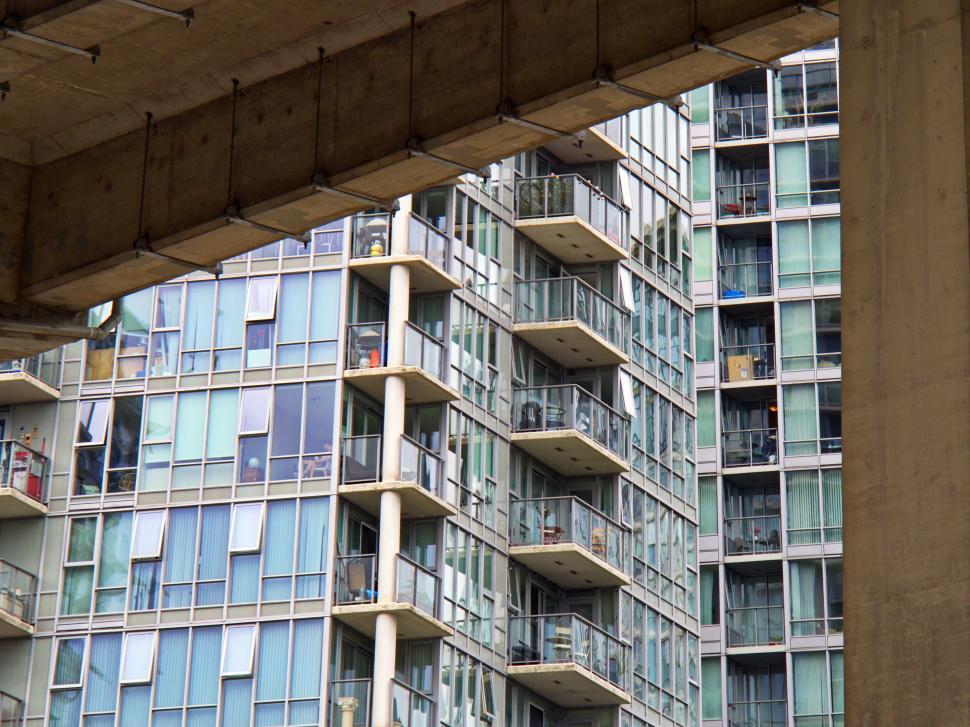 Free Stock Photo of Modern glass-fronted high-rise building under ...