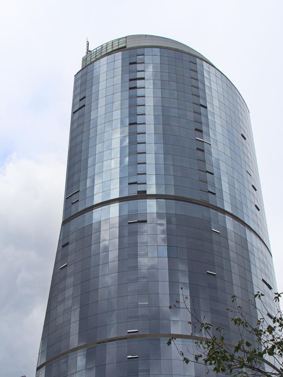Cylindrical Glass Building