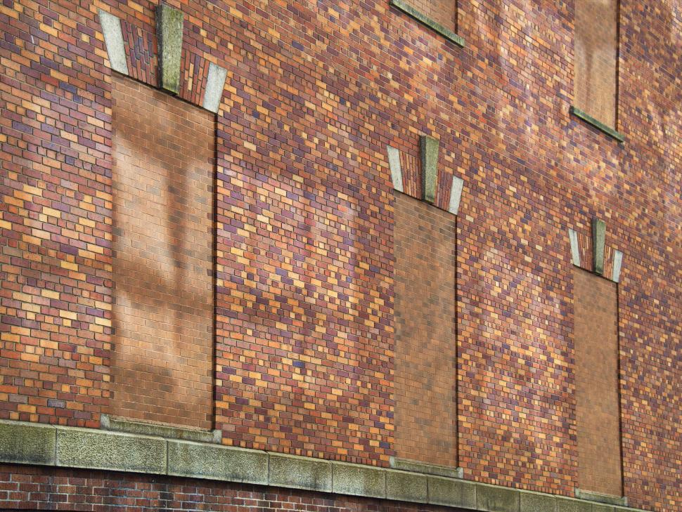 Free Stock Photo of Brick building with sealed windows in urban setting ...
