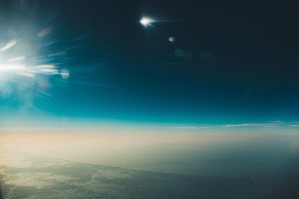Free Stock Photo of Stunning view of earth and sky from high altitude ...