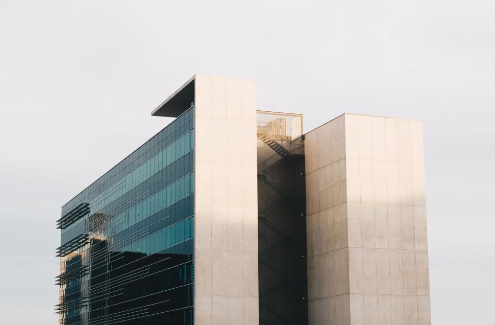 Free Stock Photo of Minimalist modern building with geometric glass ...