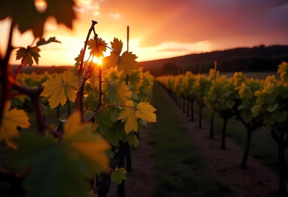 Free Stock Photo of Vineyard During Sunset | Download Free Images and ...