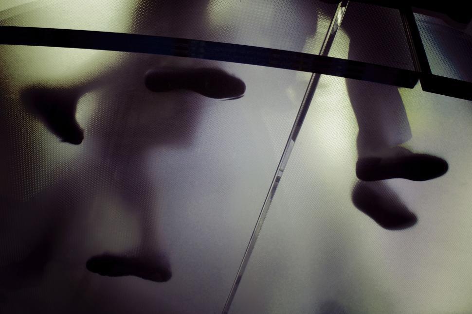 Free Stock Photo of People walking on translucent floor with shoes ...