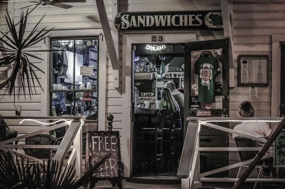 Free Stock Photo of Cozy sandwich shop with inviting outdoor seating ...