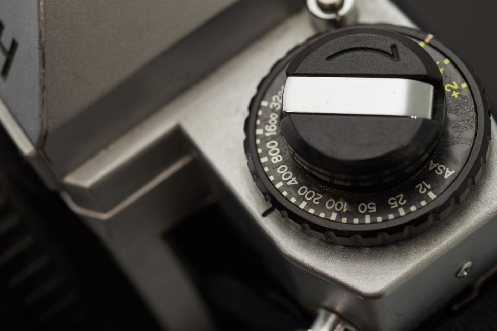 Free Stock Photo of Close-up of vintage camera dial showing shutter ...