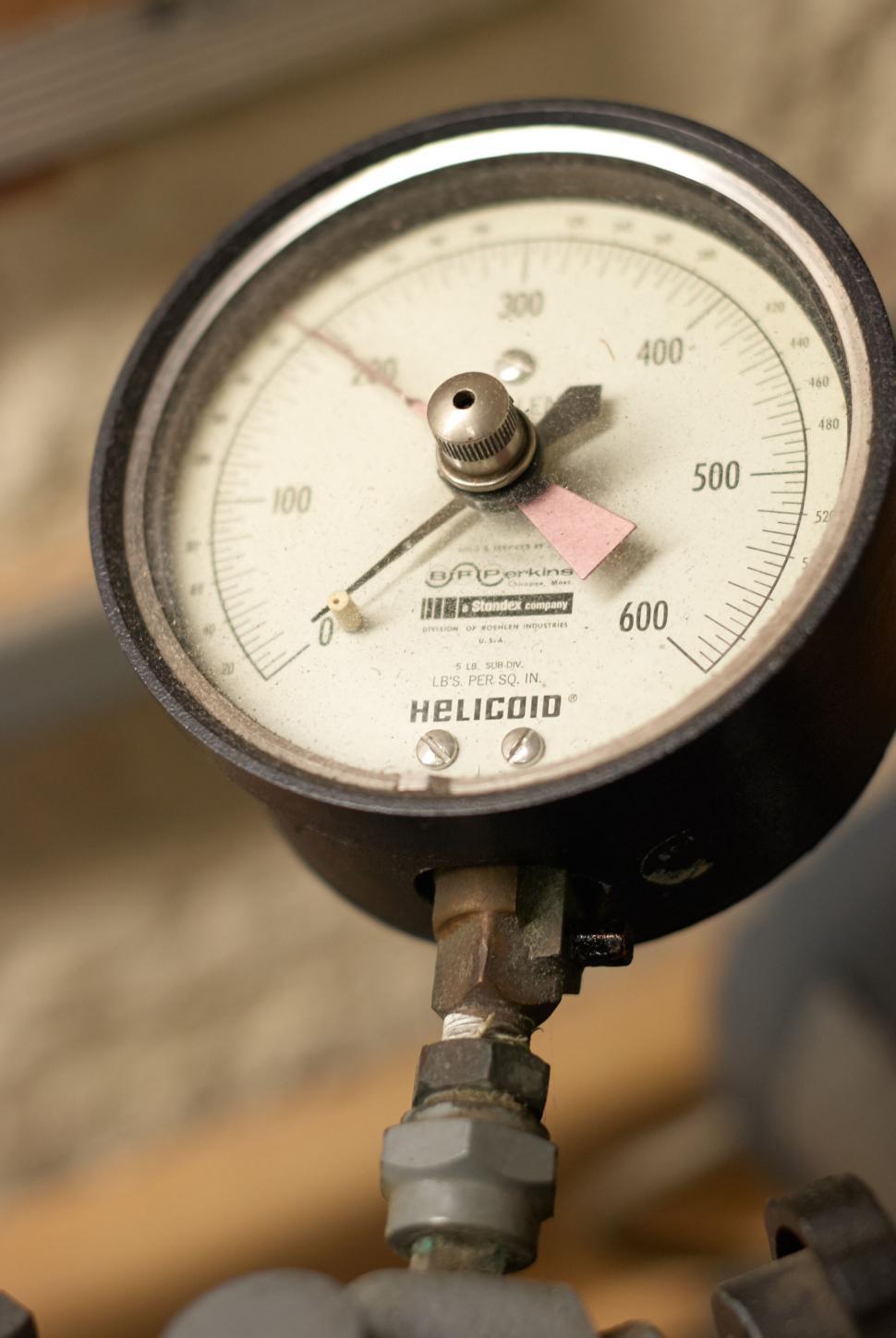 Free Stock Photo of High-pressure gauge showing needle in the red zone ...
