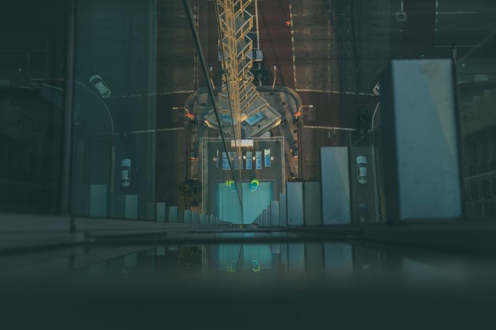 Free Stock Photo of View from a high-rise building down the street ...