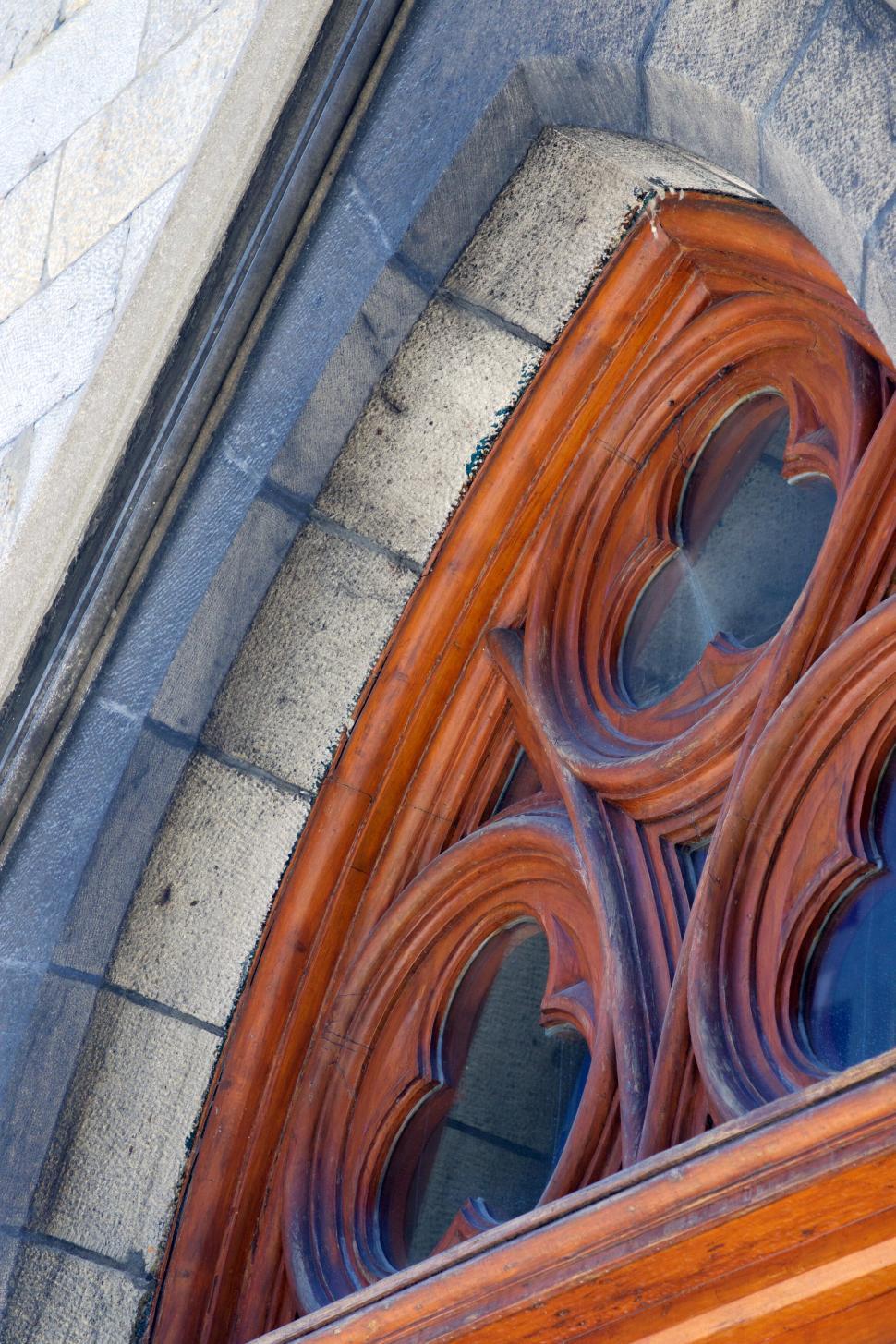 Free Stock Photo of Architectural details of a stone and wooden arched ...