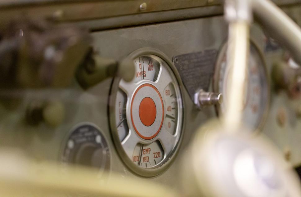 Free Stock Photo of Classic car dashboard with retro style dials and ...