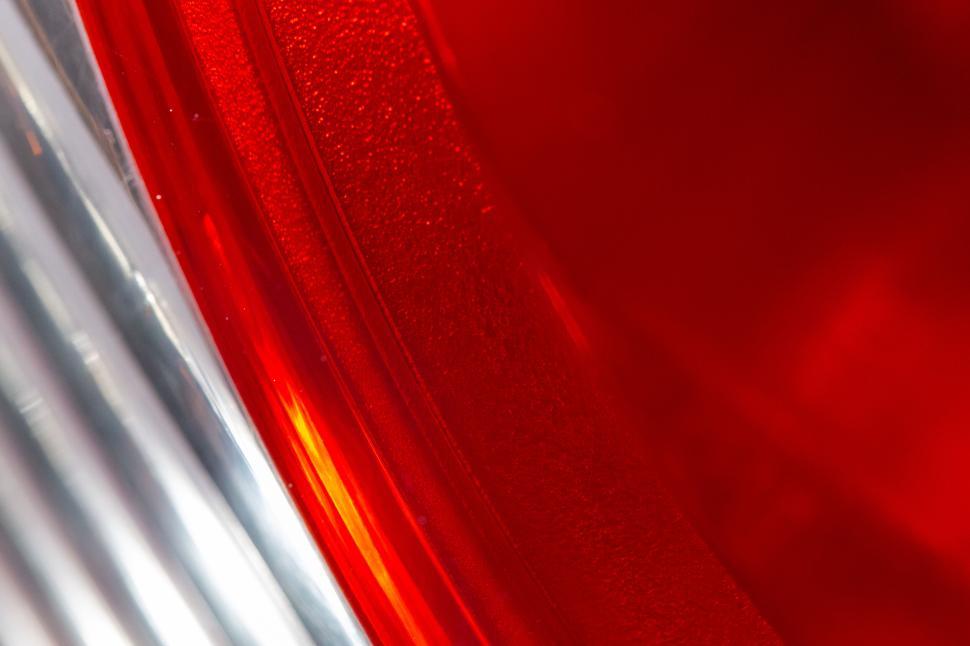 Free Stock Photo of Close-up of vibrant red tail light with glossy ...