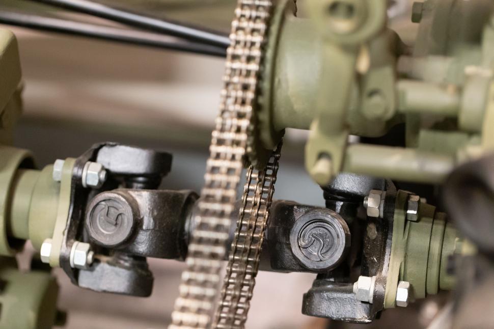 Free Stock Photo of Close-up of mechanical parts and chains in motion ...