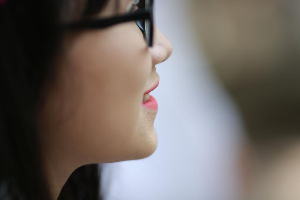 Free Stock Photo of Side profile of person in soft focus | Download ...