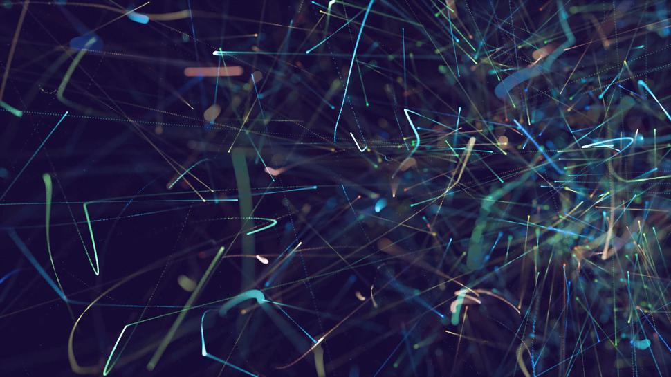Free Stock Photo of Complex array of light streaks intersecting in ...