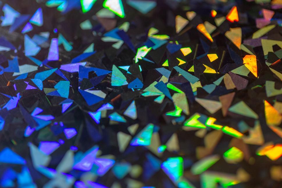 Free Stock Photo of Colorful holographic abstract triangles background ...
