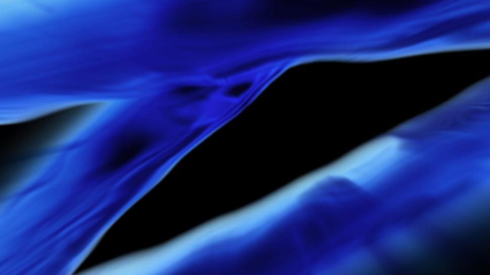 Free Stock Photo of Flowing blue abstract waves on black digital background | Download Free ...