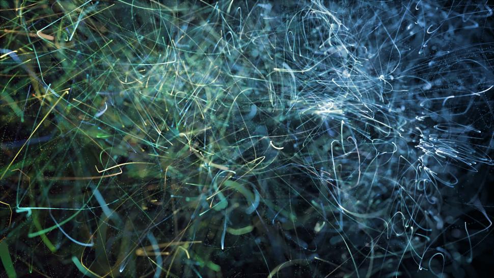 Free Stock Photo of Complex intertwining light strokes on a dark ...