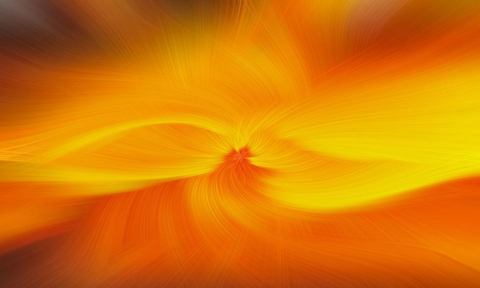 Free Stock Photo of Vibrant yellow and orange swirls in a radiant ...