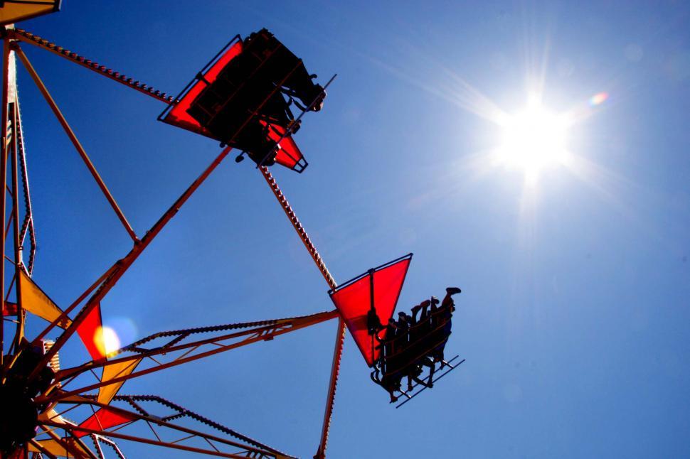 Free Stock Photo of Amusement ride in the sun | Download Free Images ...