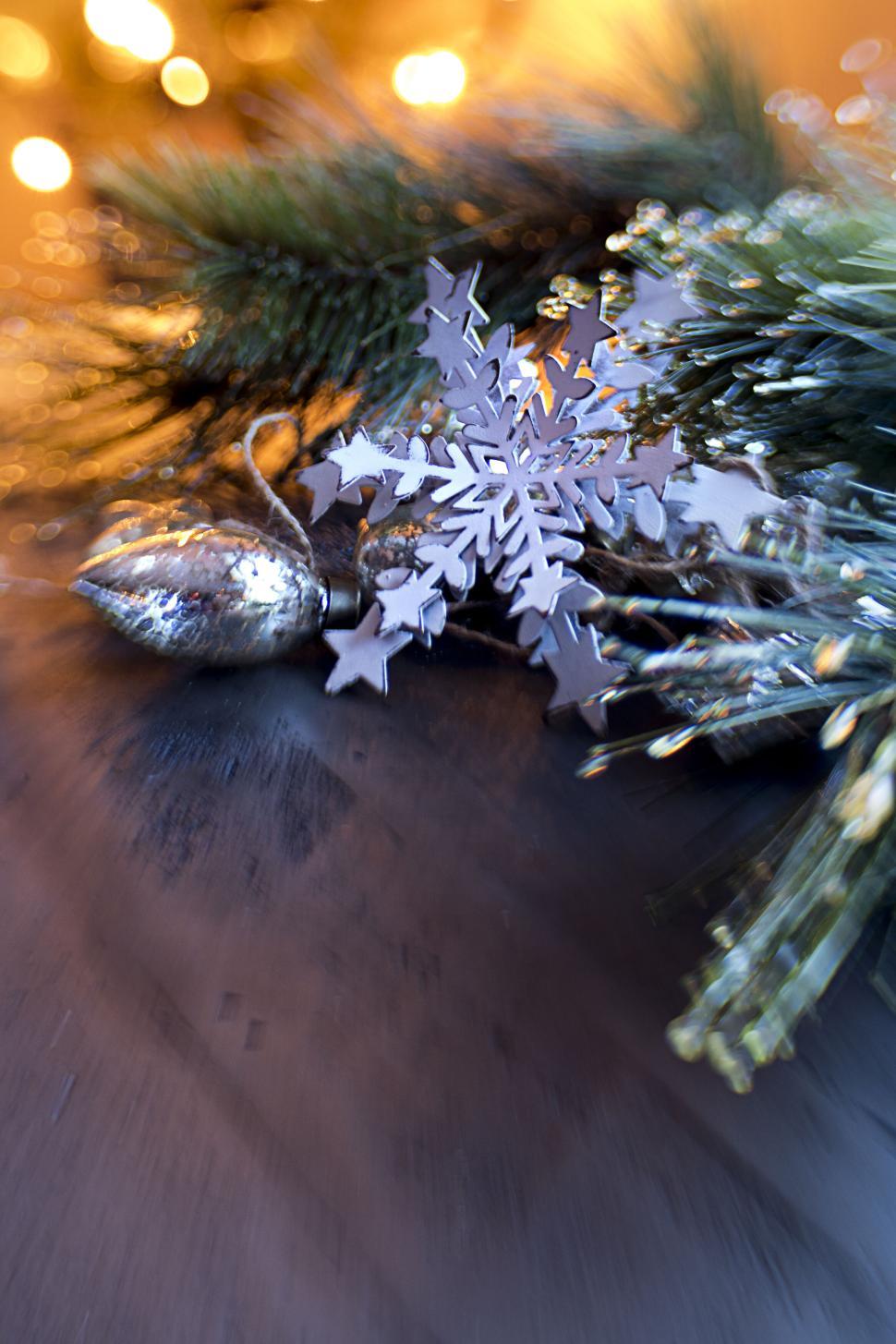 Free Stock Photo of Festive Winter Scene with Snowflake Decoration ...