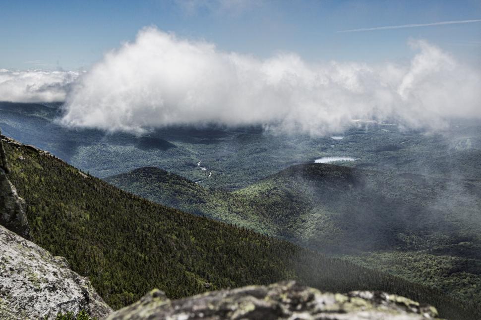 Free Stock Photo of Scenic view of mountains and clouds from high ...