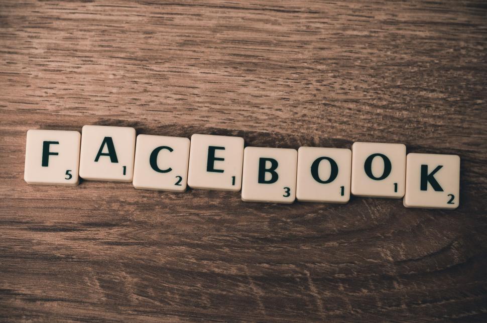 Free Stock Photo of Scrabble tiles spelling out Facebook on wooden surface. | Download Free ...