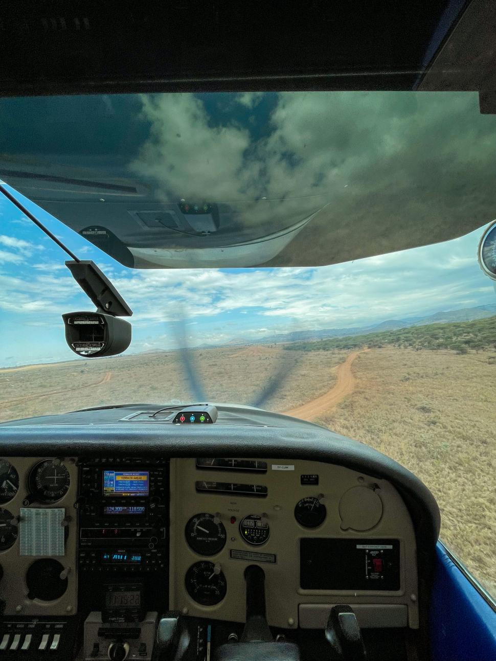 Free Stock Photo of Airplane cockpit view of takeoff over vast ...