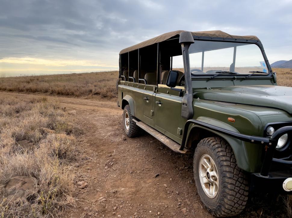 Free Stock Photo of Off-road vehicle positioned on a wide open terrain ...