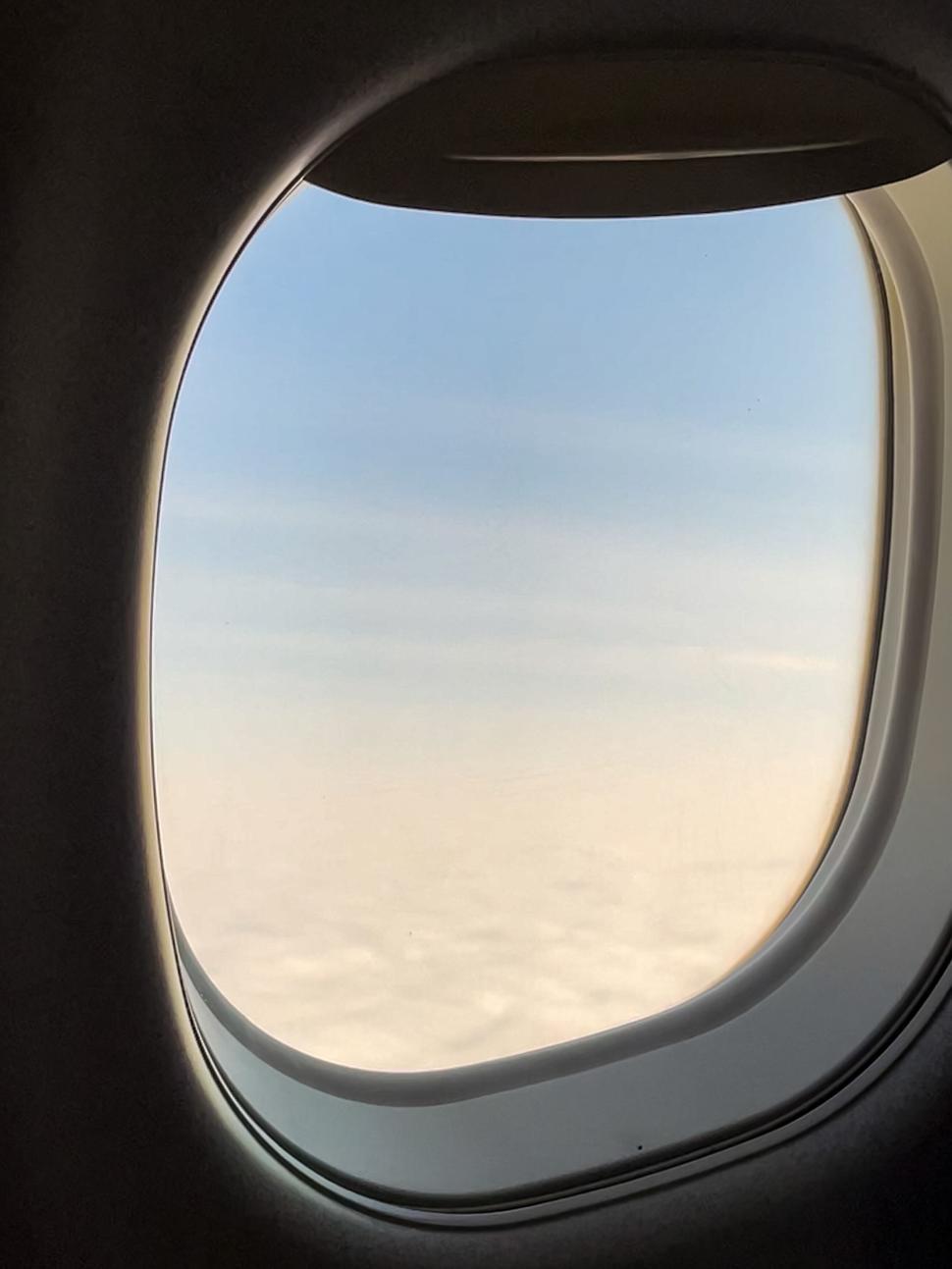 Free Stock Photo of View from an airplane window of sky and clouds ...
