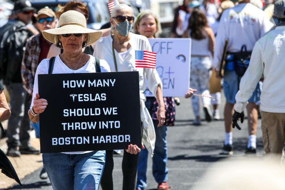 Free Stock Photo of Political protest against Elon Musk and Donald ...
