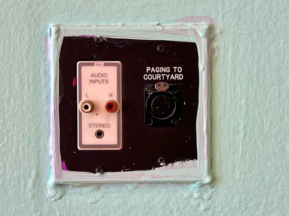 Free Stock Photo of Audio input and paging system installed on a mint ...