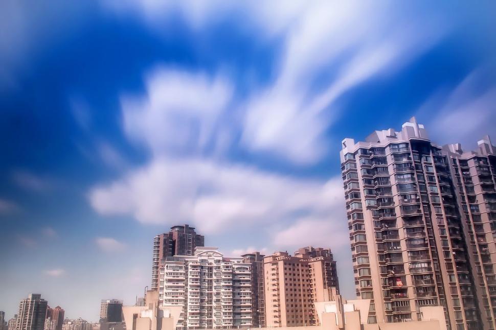 Free Stock Photo of Daytime cityscape with modern high-rise buildings ...