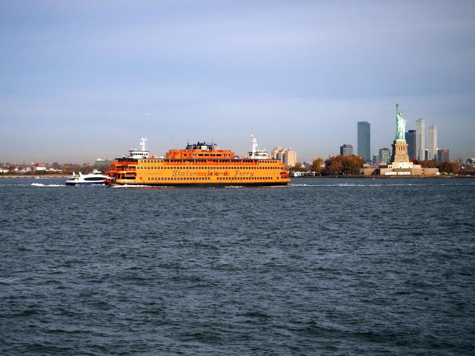 Free Stock Photo of Staten Island Ferry and Ellis Island | Download ...