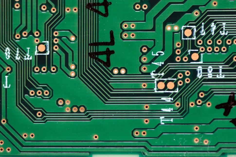 Free Stock Photo of circuit boards printed paths green copper wires ...