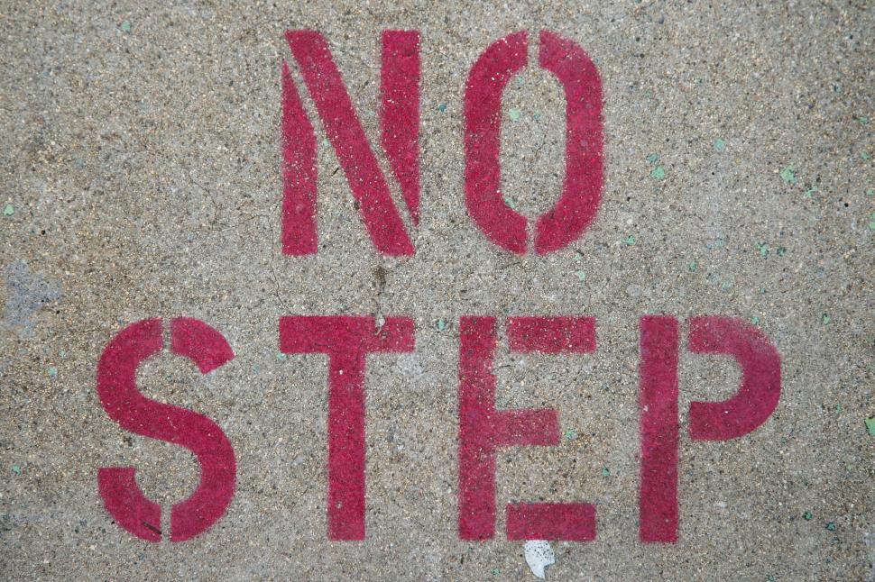 Free Stock Photo of Red Sign - No Step | Download Free Images and Free ...
