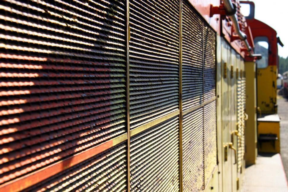 Free Stock Photo of Red and Yellow Train Traveling Down Train Tracks ...
