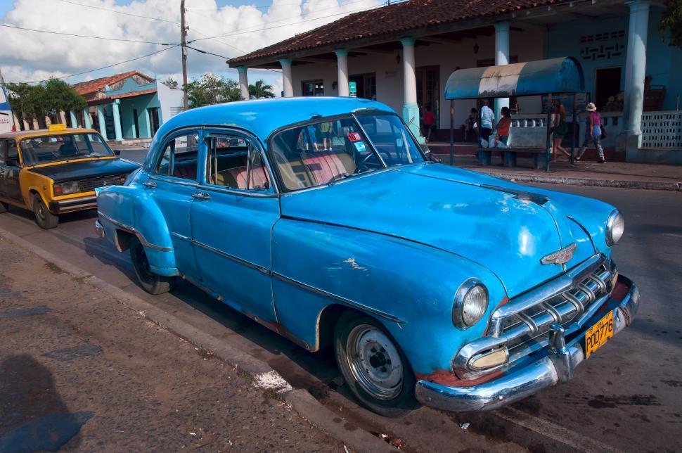 Free Stock Photo of Blue Car in Cuba | Download Free Images and Free ...