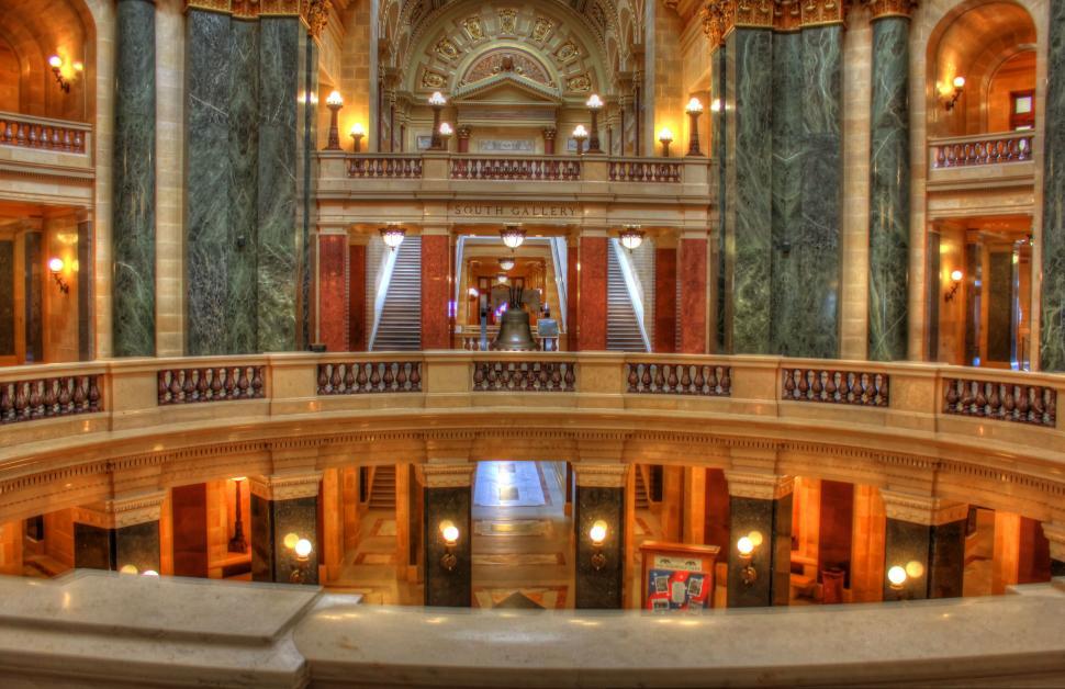 Free Stock Photo of Inside of Wisconsin Capitol Building | Download ...