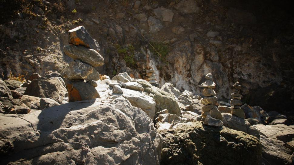 Free Stock Photo of Rock Stacking by the Ocean | Download Free Images ...