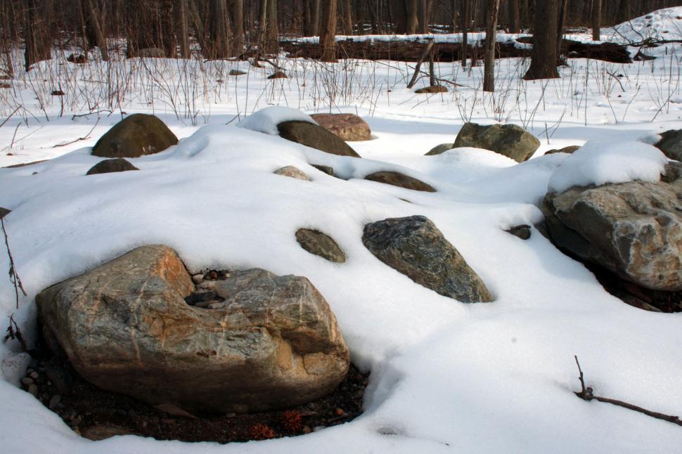 Free Stock Photo of Boulders in Snow | Download Free Images and Free ...