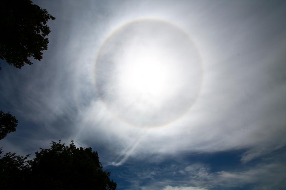 Free Stock Photo of ChemBow ring around the Sun | Download Free Images ...